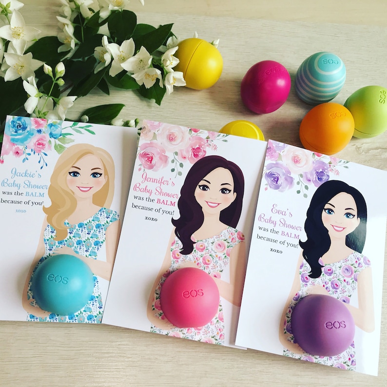Boy Baby Shower Girl Favors EOS Balm Holder Eos Baby Shower - Etsy Canada