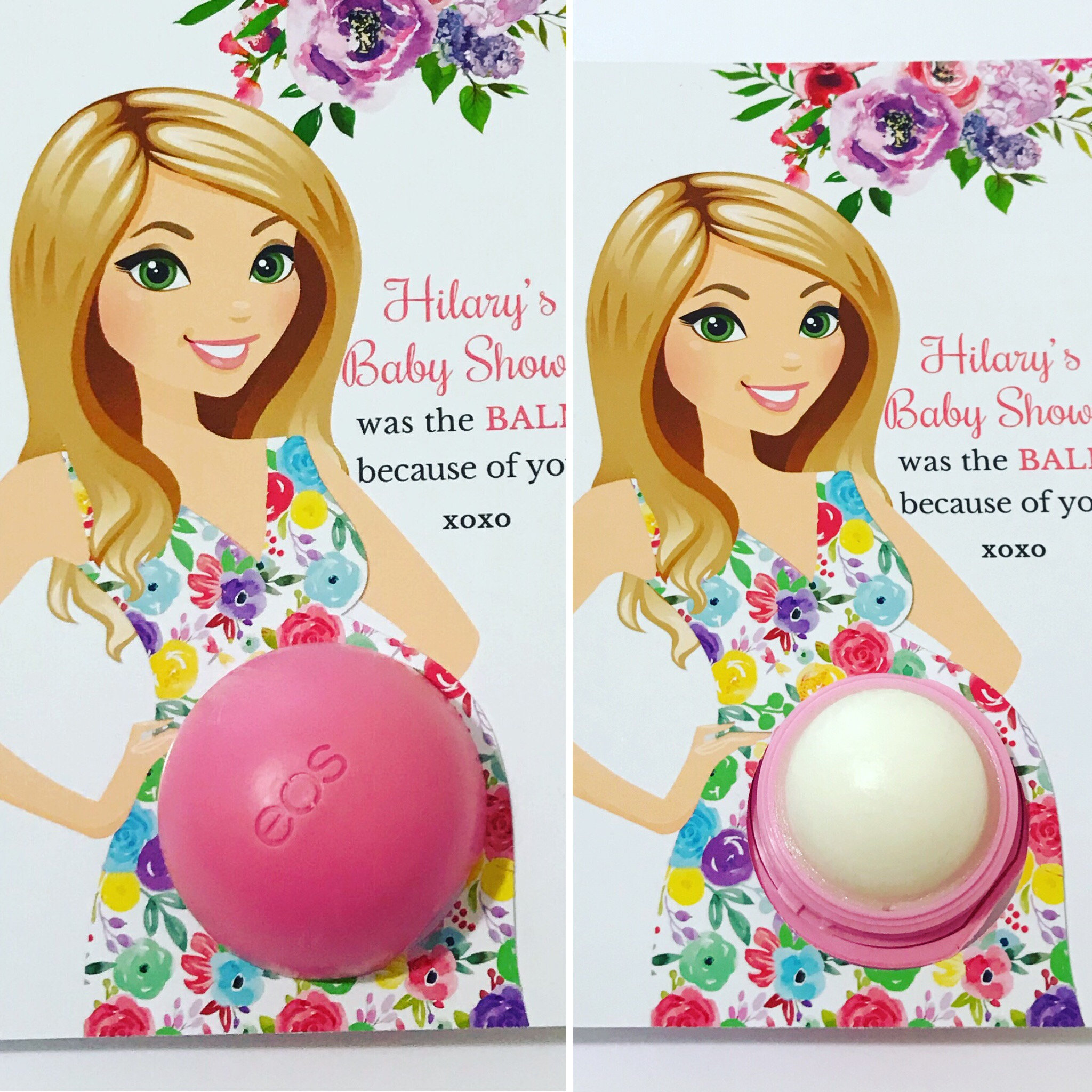 EOS Baby Shower Favors Eos Balm Holder Mom-to-be | Etsy