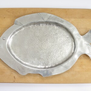Vintage Metal Hand Made Fish Tray - Vintage Fish Decor - Mid Century ...