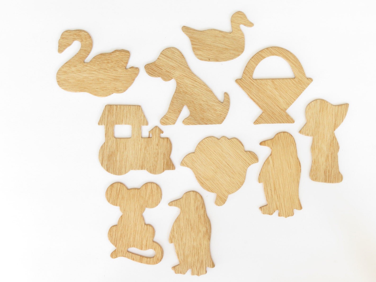 Vintage Wooden Craft Animals and Figures Vintage Wooden - Etsy