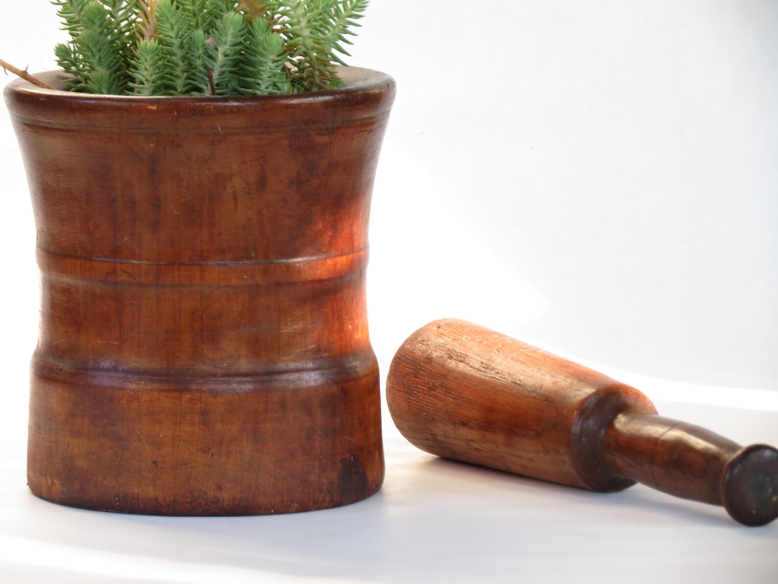 Antique Wooden Mortar and Pestle Vintage Mortar and Pestle - Etsy