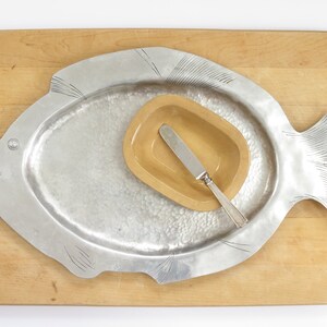 Vintage Metal Hand Made Fish Tray - Vintage Fish Decor - Mid Century ...