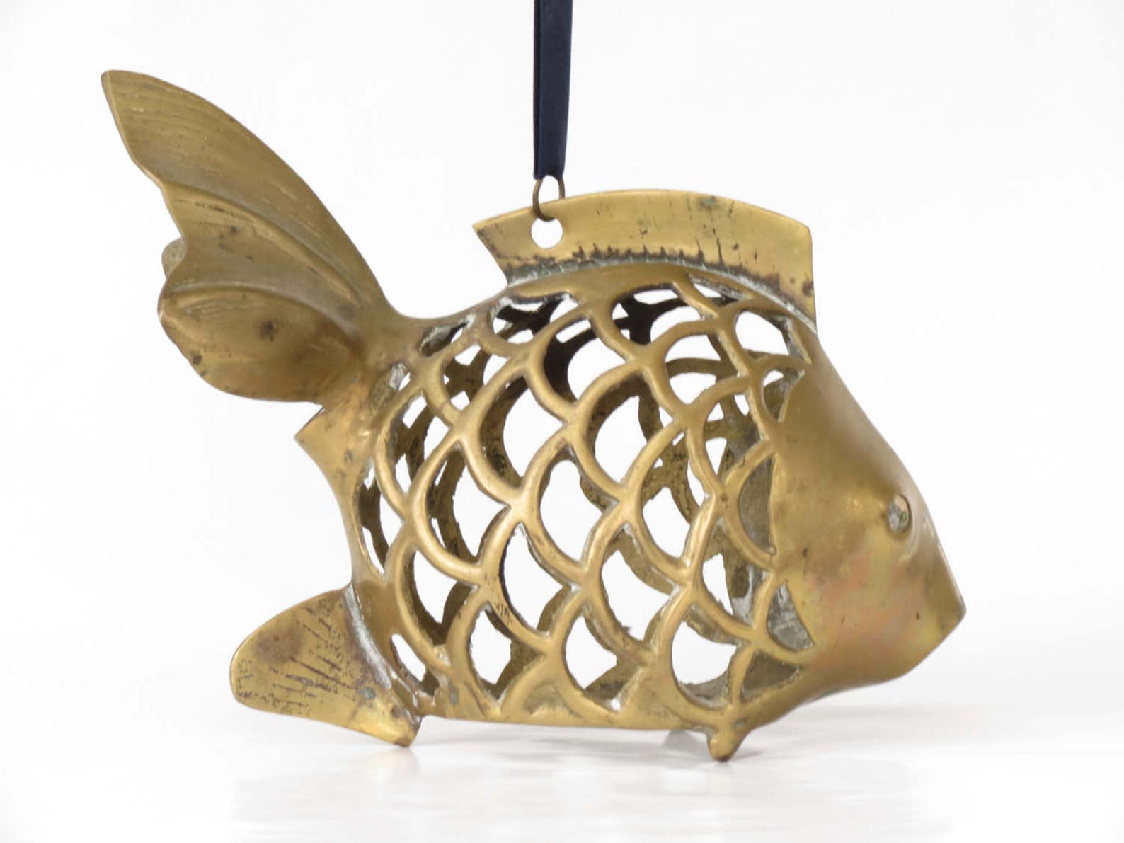 Vintage Brass Decorative Hanging Fish Vintage Boho Fish | Etsy