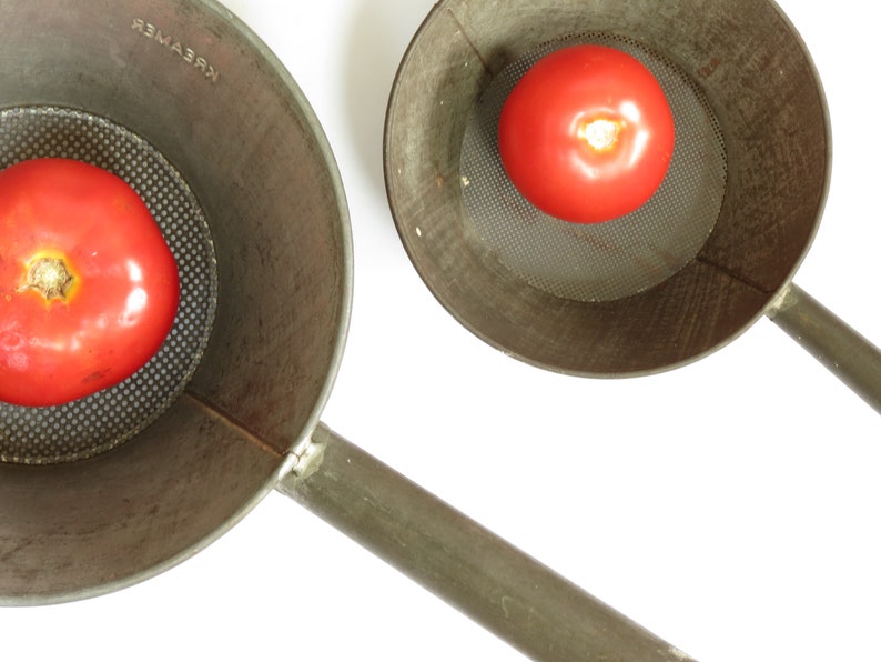 Pair of Antique Strainers Pair of Old Colanders Antique - Etsy