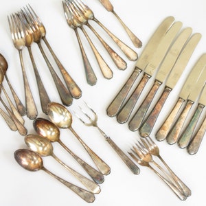 Service for 4 Vintage German Bruckmann Silver Plate - 29 Pieces 1938 ...