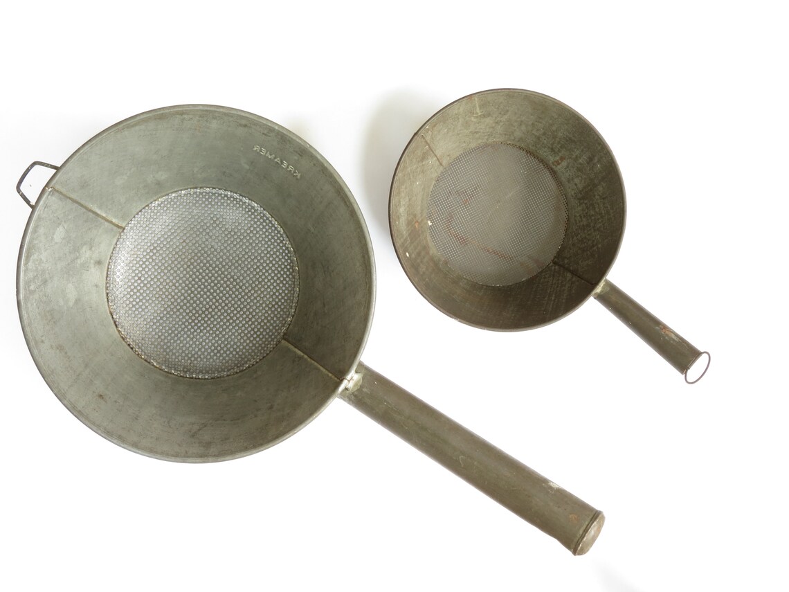 Pair of Antique Strainers Pair of Old Colanders Antique - Etsy