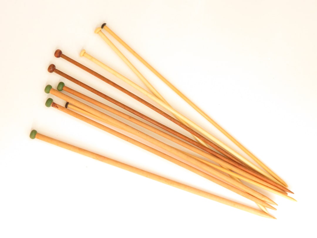Instant Collection 10 Vintage Knitting Needles - Old Wood/bakelite ...