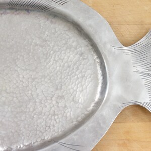 Vintage Metal Hand Made Fish Tray - Vintage Fish Decor - Mid Century ...