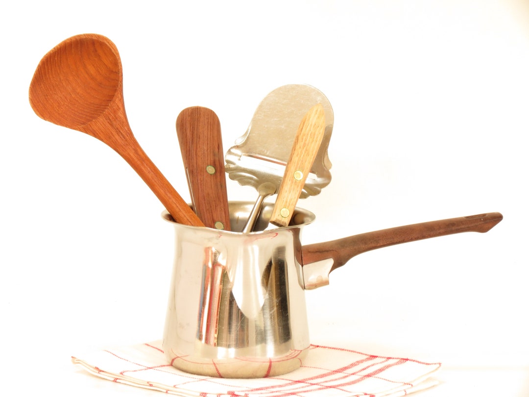 Vintage Greek Stainless Coffee Ladle - Mid Century Noxform Turkish ...