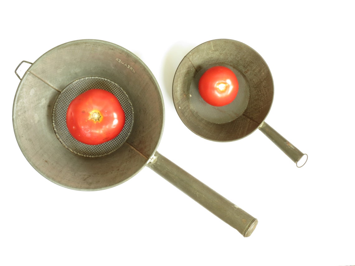 Pair of Antique Strainers Pair of Old Colanders Antique - Etsy