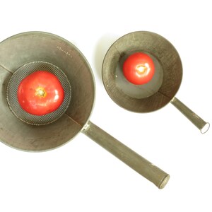 Pair of Antique Strainers - Pair of Old Colanders - Antique Kitchen ...