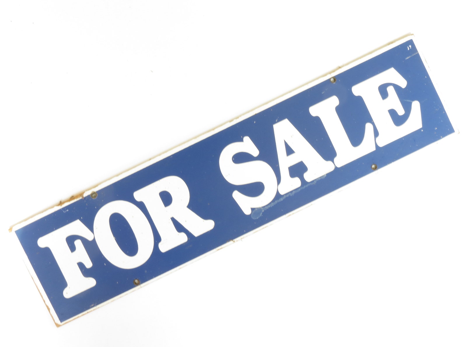 Vintage for Sale Sign - Vintage Blue and White for Sale Sign - Vintage ...