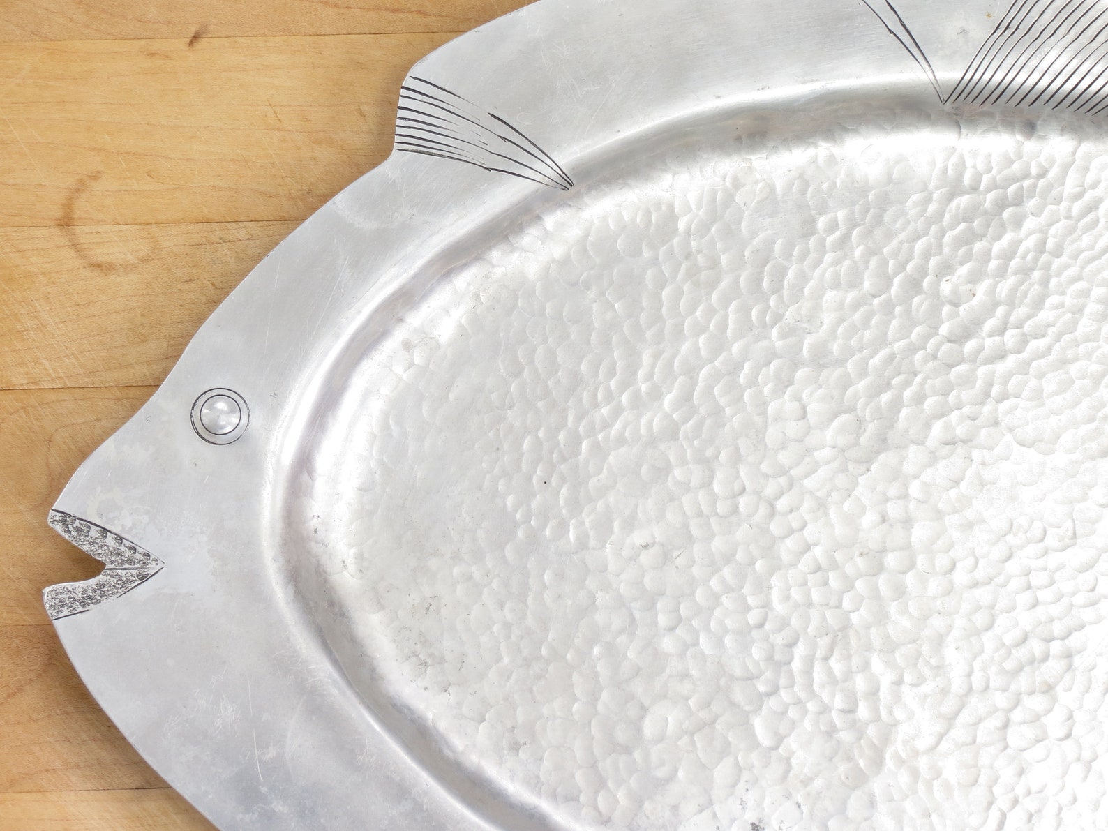 Vintage Metal Hand Made Fish Tray - Vintage Fish Decor - Mid Century ...