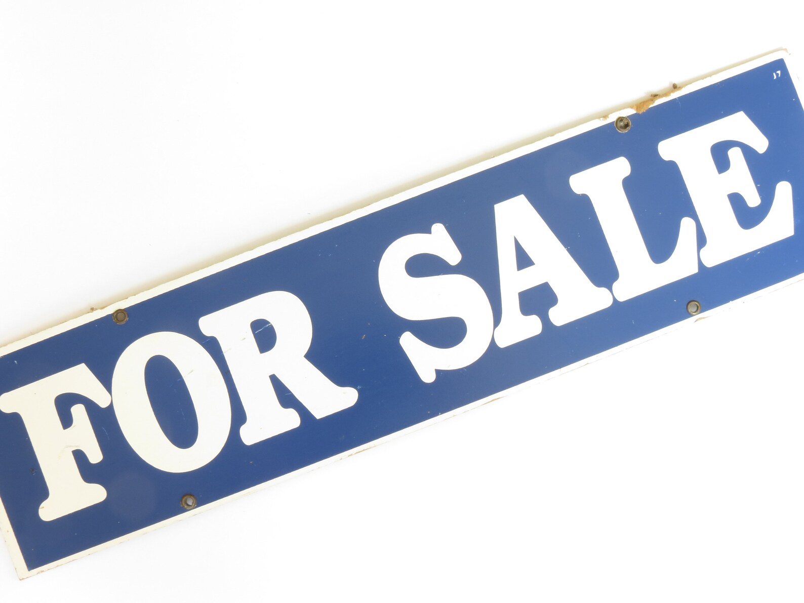 Vintage for Sale Sign Vintage Blue and White for Sale Sign | Etsy