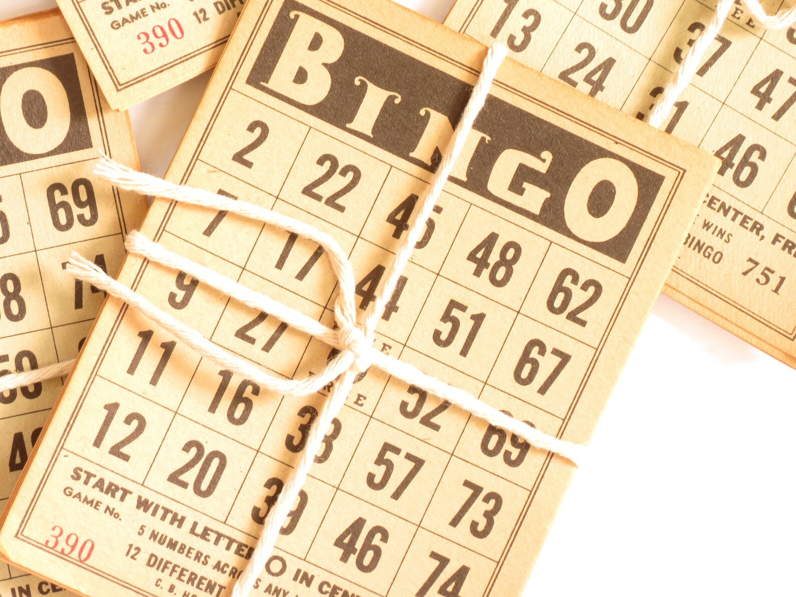 Set 10 Vintage Bingo Cards Old Bingo Cards Antique Bingo - Etsy