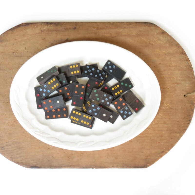 Rainbow Dominoes - Etsy