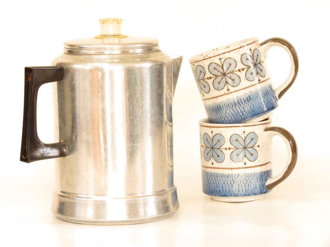 Vintage Metal Coffee Percolator Vintage Comet Percolator Old Aluminum ...