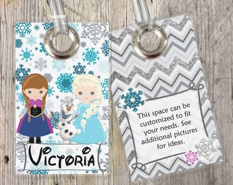 Frozen name tags | Etsy