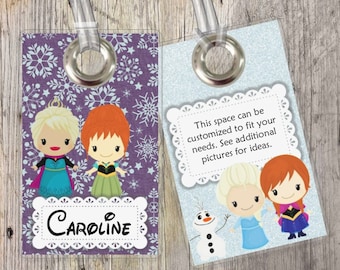 Frozen name tags | Etsy