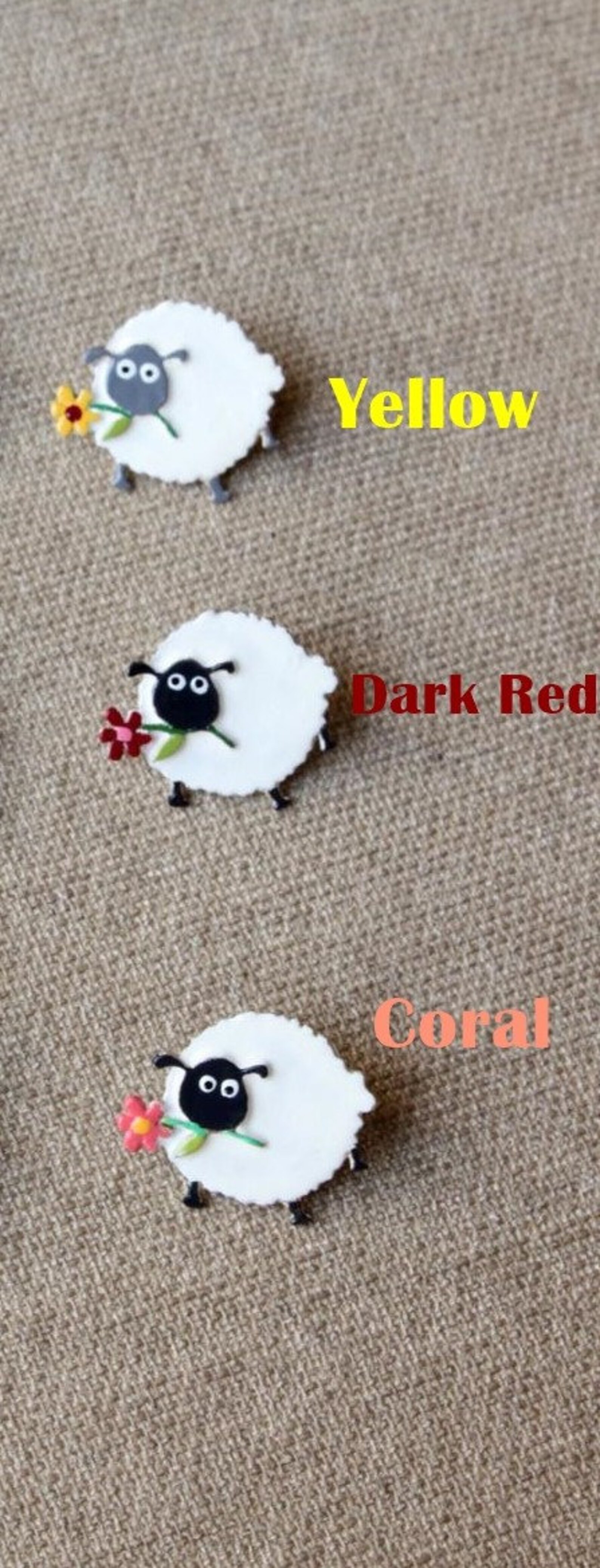 Handmade Sheep Ring-sterling Silver Ring925-enamel Hand Painted-little ...