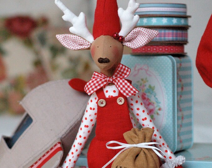 Primitive PATTERN Rudy and Ruby Reindeer - Etsy Canada