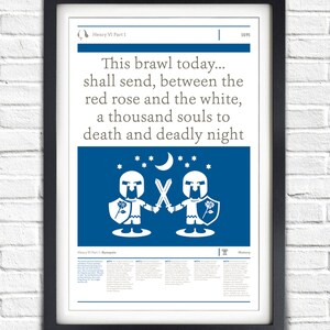 Henry VI Part 1 William Shakespeare Play 19x13 Poster - Etsy