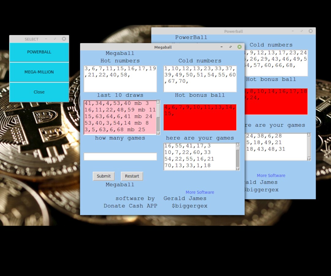 Powerball and Mega Milions Numbers Software for Windows 7 , 8 & 10 - Etsy