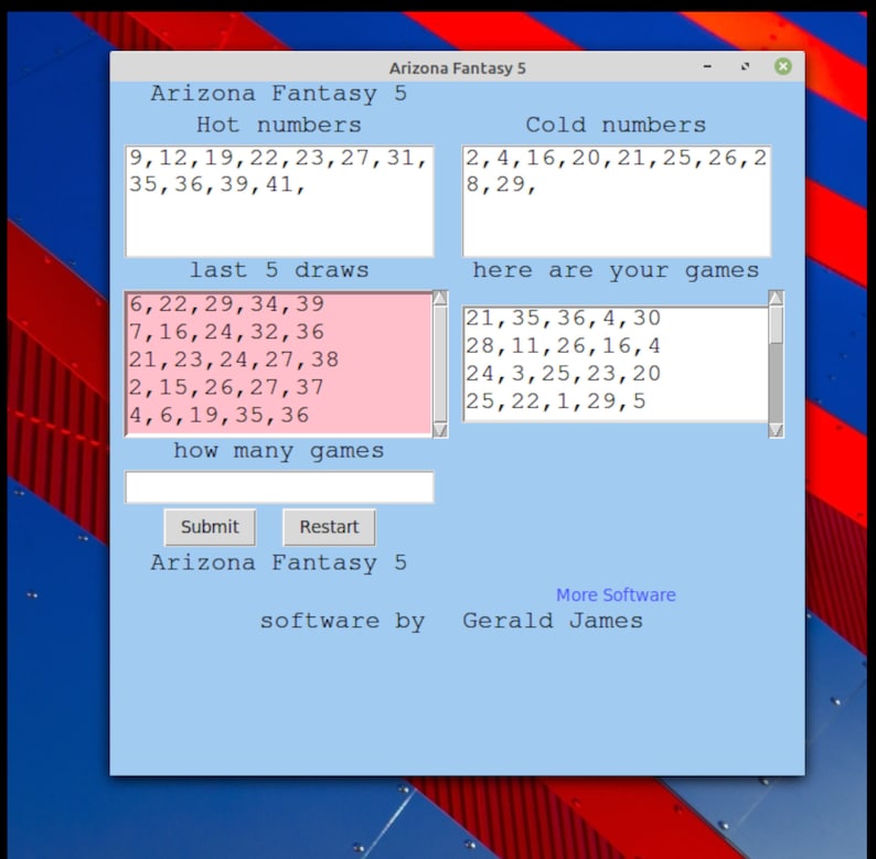 Fantasy 5 numbers - nibhtalien