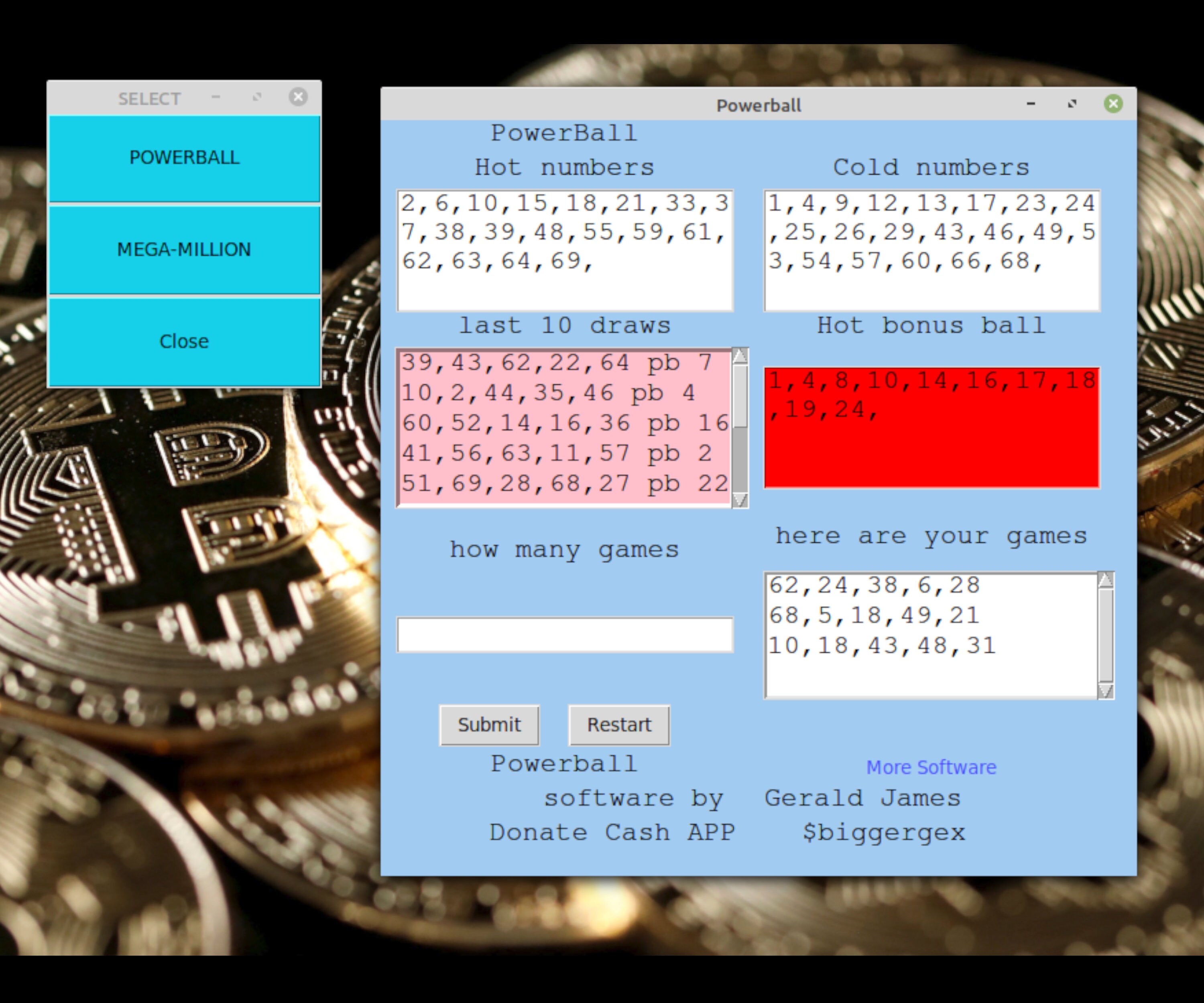 Powerball and Mega Milions Numbers Software for Windows 7 , 8 & 10 - Etsy