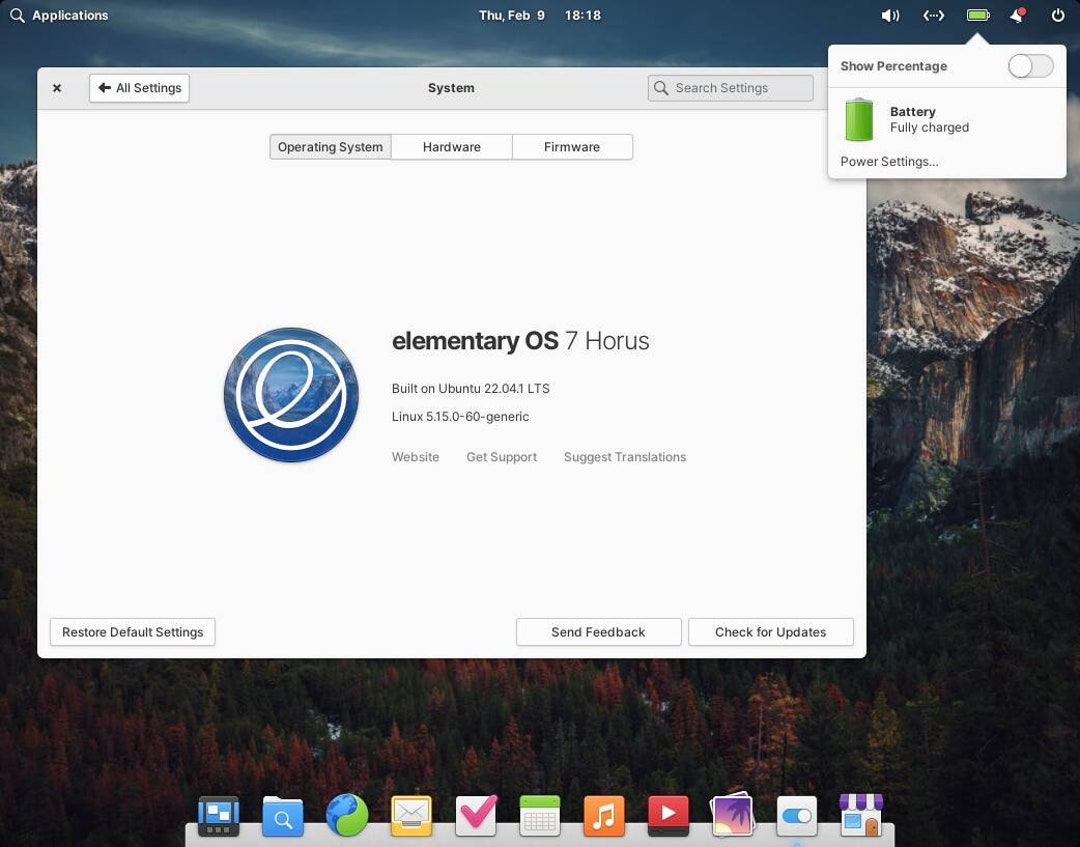Elementary 7 Horus Linux OS USB 32 GB Run Disk or Install Stable ...