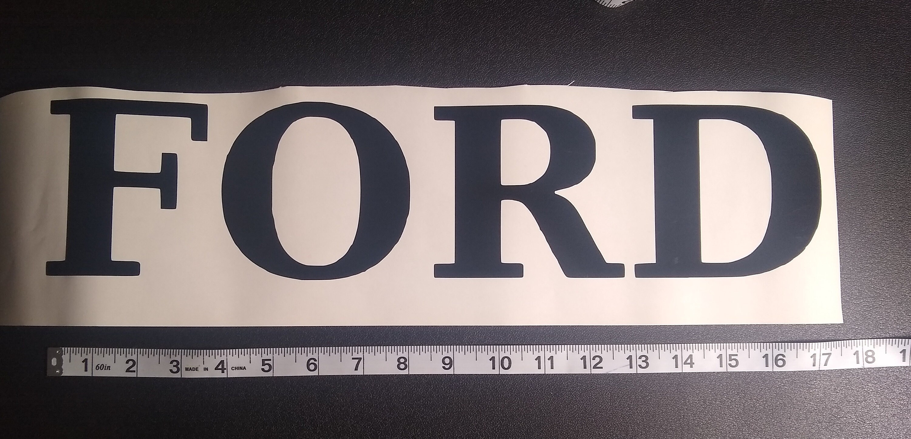 Crown Vic Front and Back Windshield Decal Approx 38 Inches Length, 4in ...
