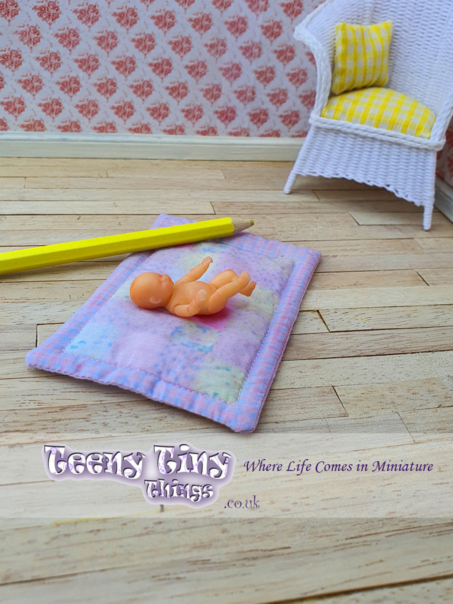Dolls House 1/12th Scale Miniature Baby With Moving Head and - Etsy