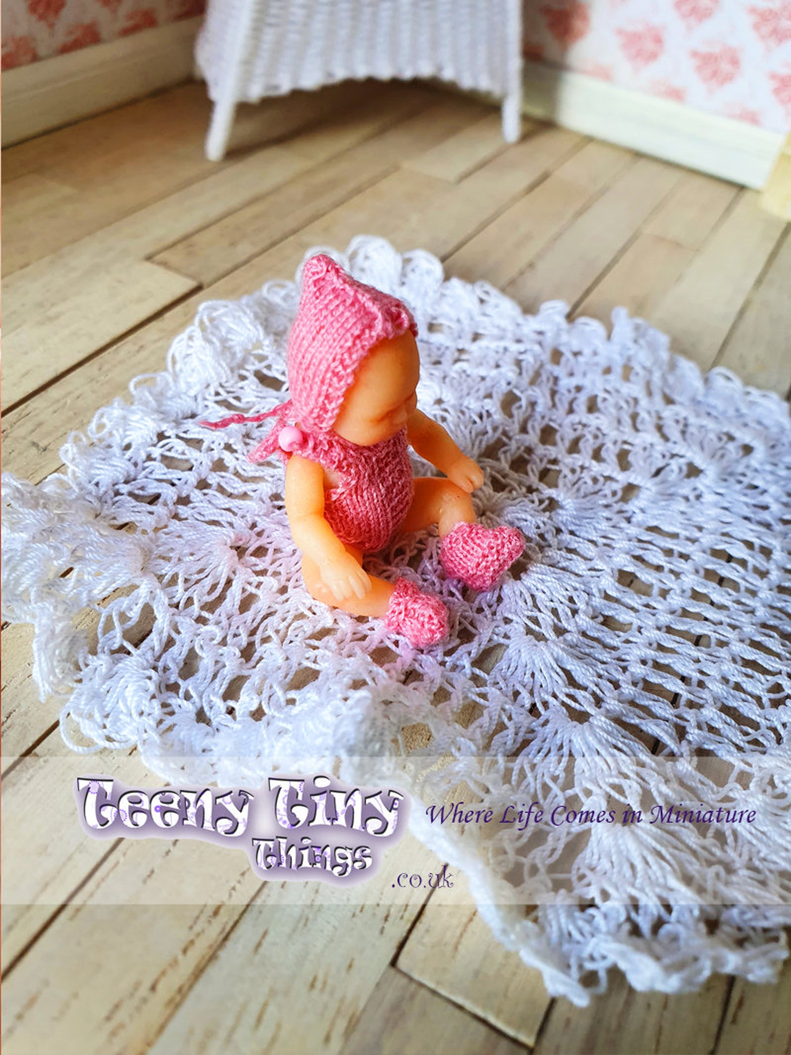 Dolls House 1/12th Scale Miniature Baby With Moving Head and - Etsy