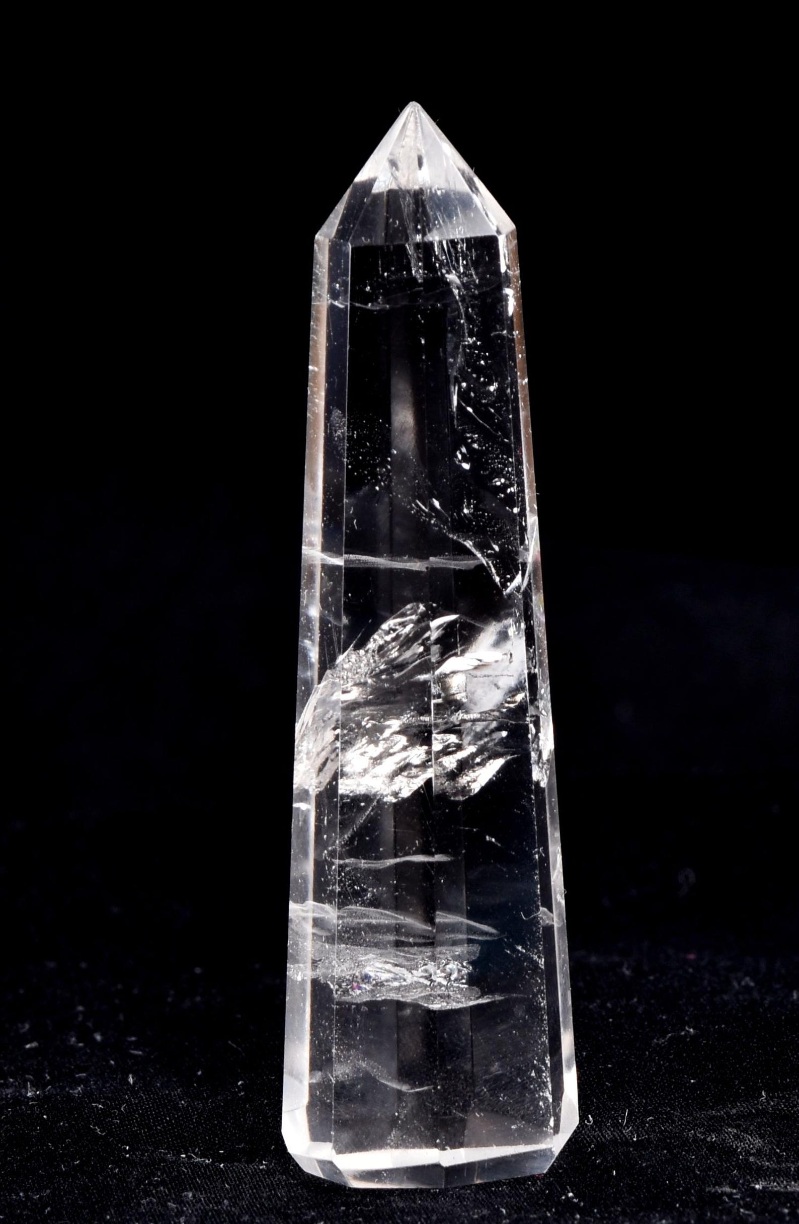 Satyaloka Quartz 8 Sided Obelisk Rainbow Wand High Frequency Synergy 12 ...