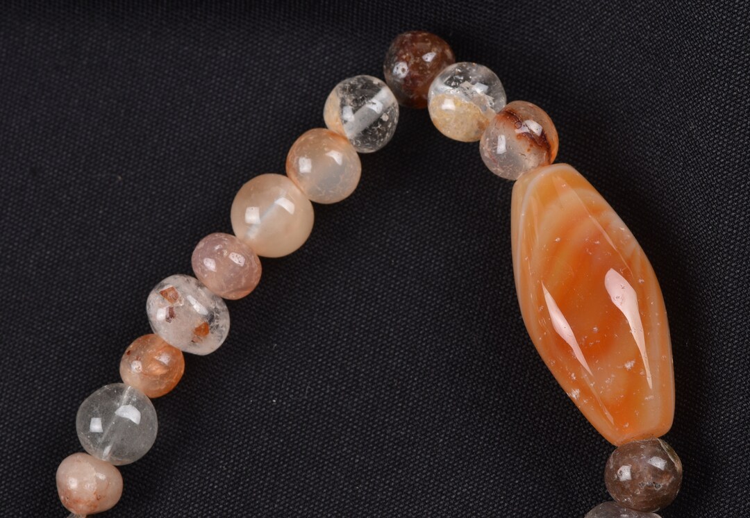 Himalayan Agnitite With Pink Shantilite /carnellian Mix Quartz - Etsy