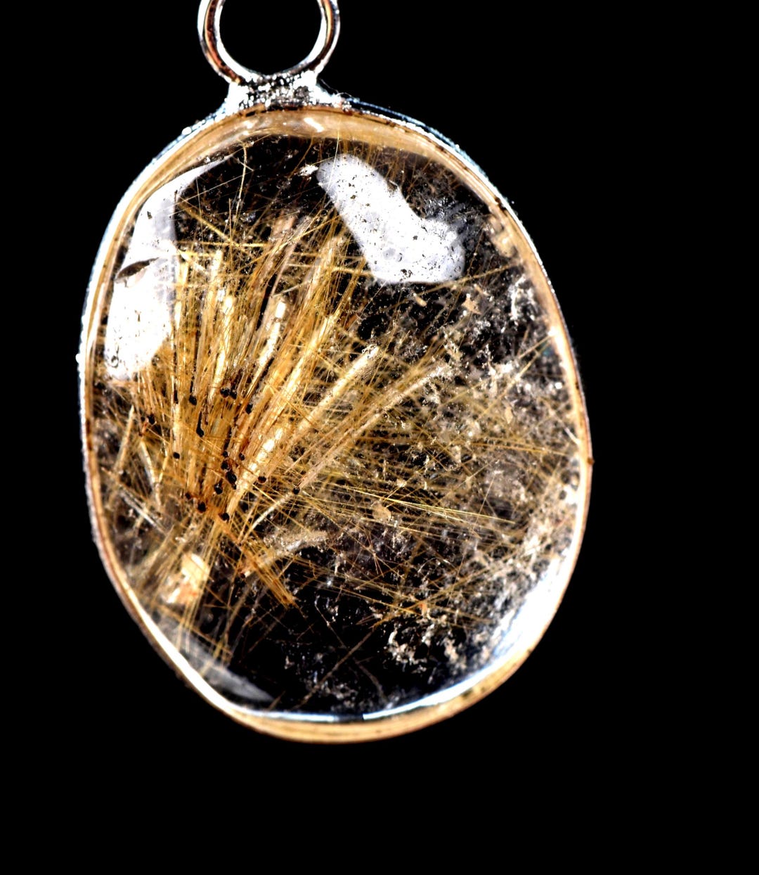 Golden Rutile ,rainbow Mystic Cleans Aura,scrying,spiritual Inspiration ...