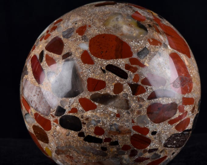 Natural Rare Pudding Stone ''sphere'' 8.5 Cms 712 Gms 6651 - Etsy