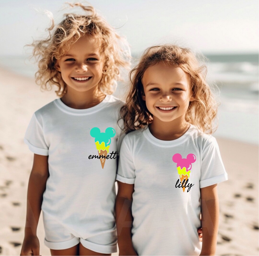 Custom Disney Family Tee, Ice Cream Mickey Tee, Magic Kingdom Family ...