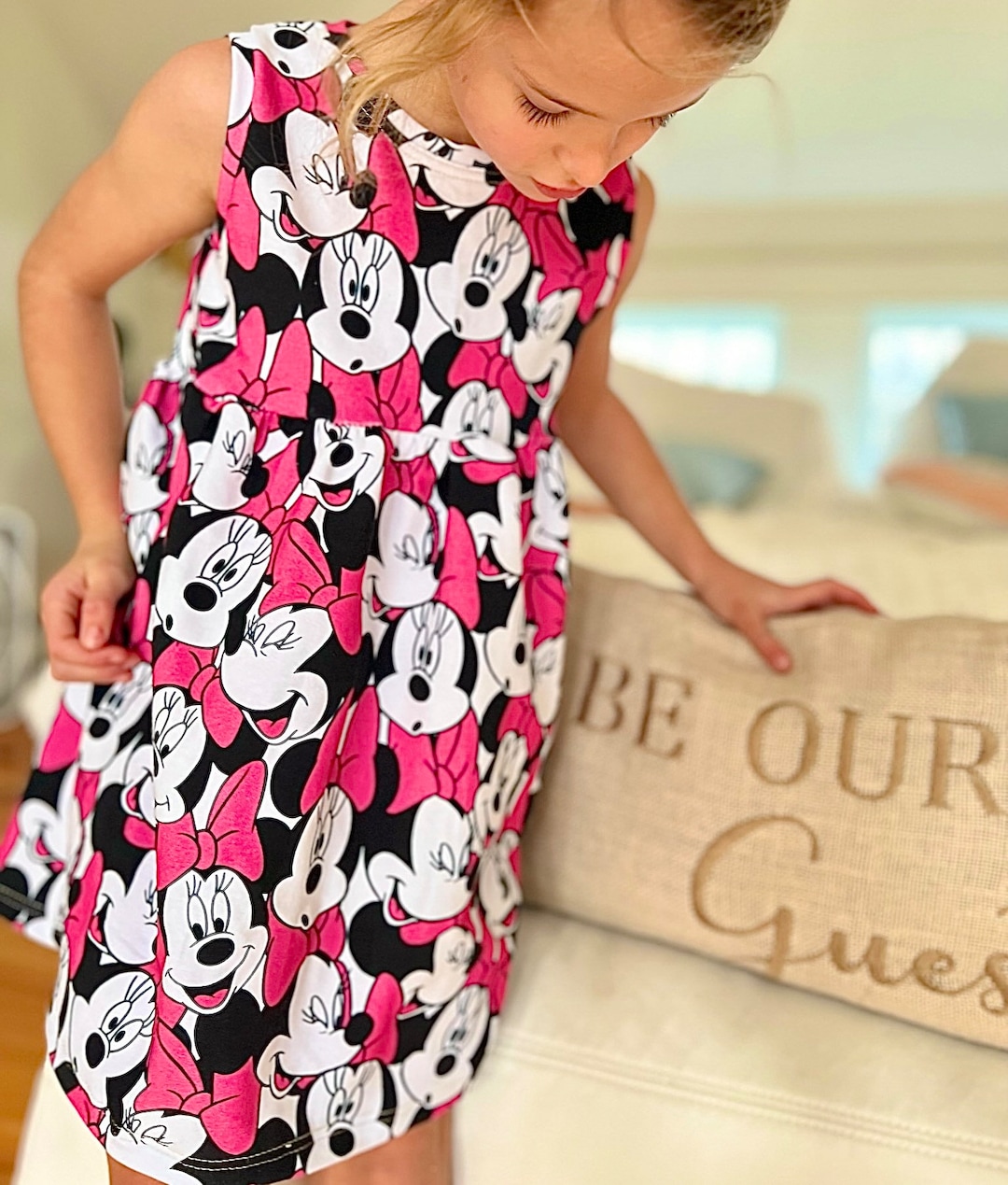 Girls Minnie Mouse Dress, Kids Disney Dress, Girls Disney Dress, Girls ...