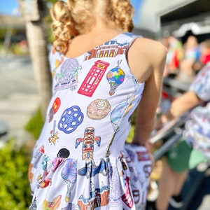 Girls Epcot Dress, Kids Disney Dress, Girls Disney Dress, Girls Epcot ...