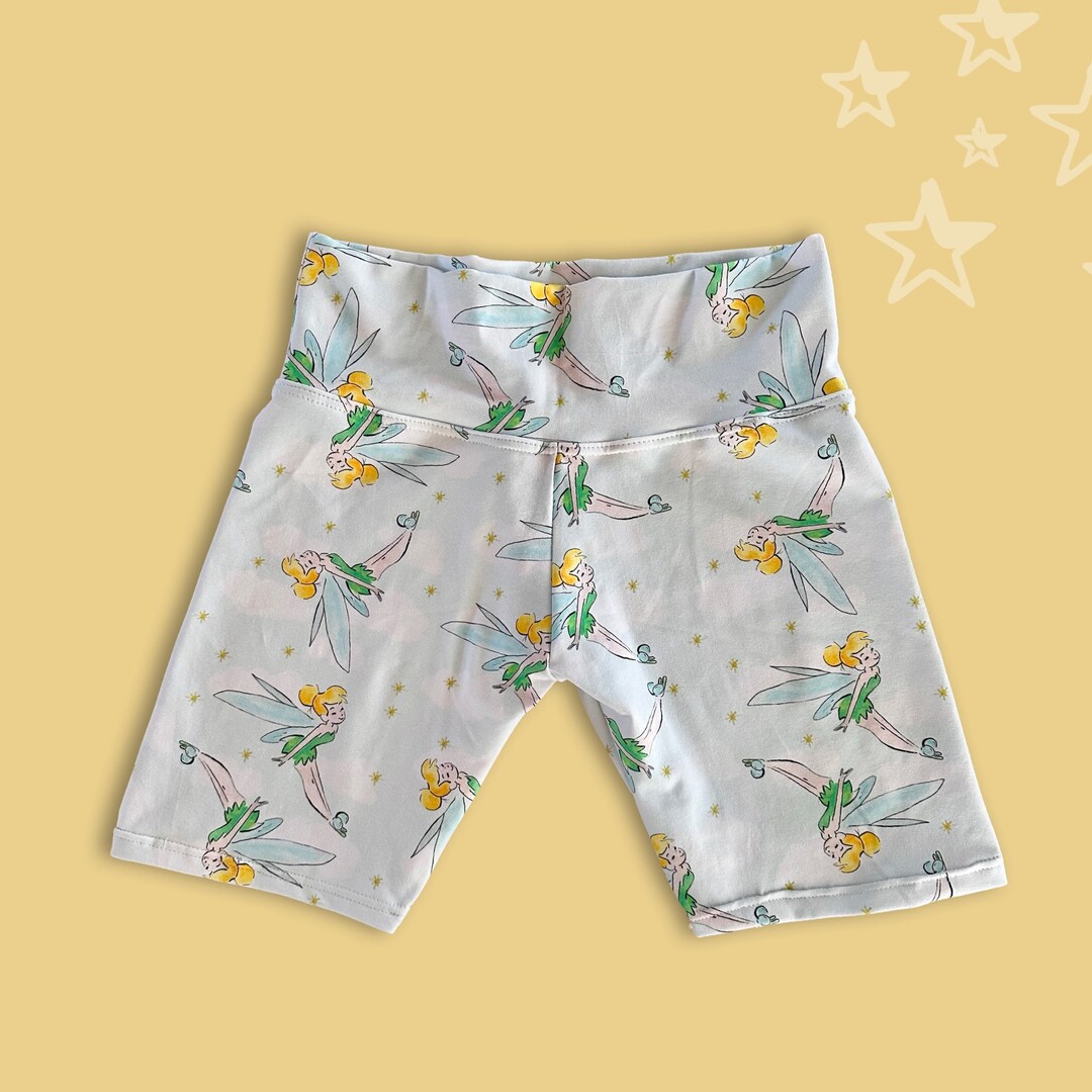 Women’s Tinkerbell Bike Shorts, Tinkerbell Biker Shorts, Ariel Bike ...
