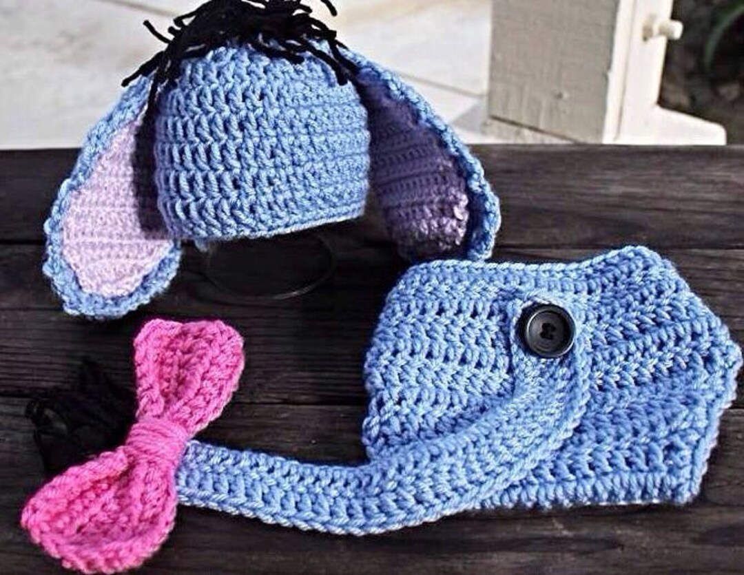 Eeyore Inspired Baby Photo Prop Set - Etsy