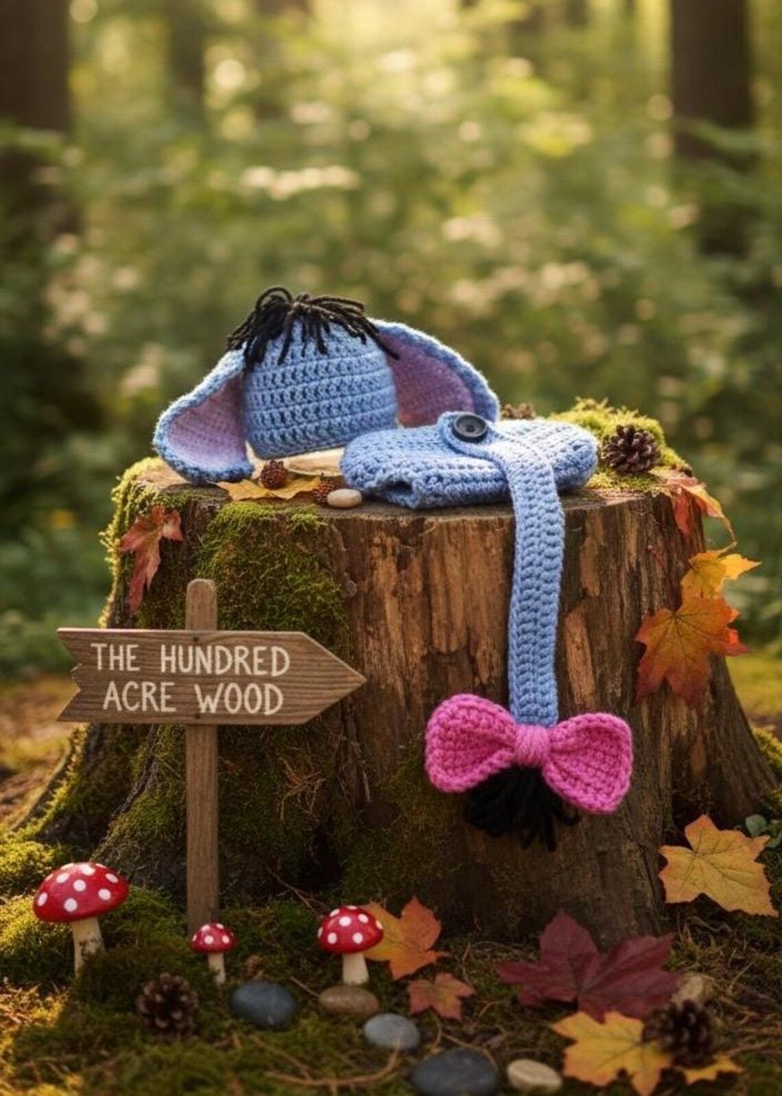 Eeyore Inspired Baby Photo Prop Set - Etsy