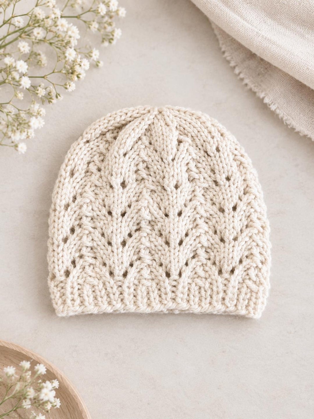 Baby Hat Knitting Pattern Hand Knit Baby Beanie Pattern Newborn to 18 ...