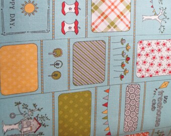 Red yellow aqua blue | Etsy