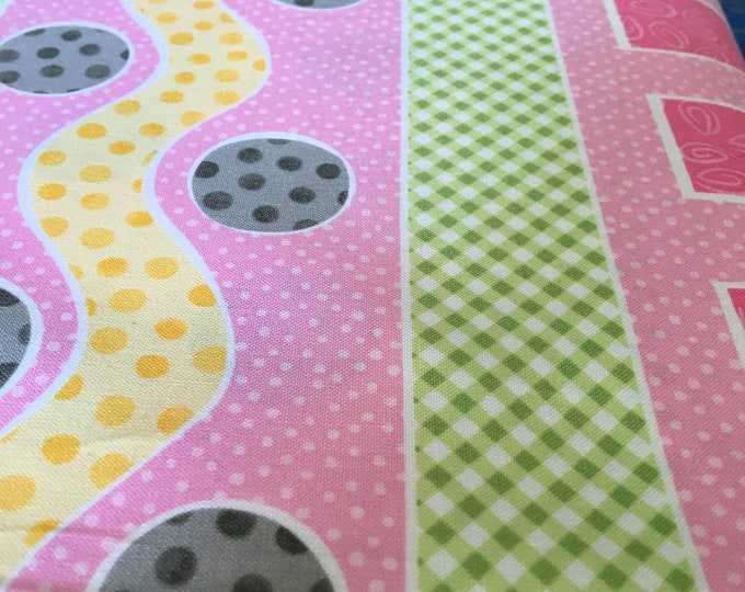 Clothworks Cotton Fabric Lal the Lamb Rickrack Stripe for Halloween ...