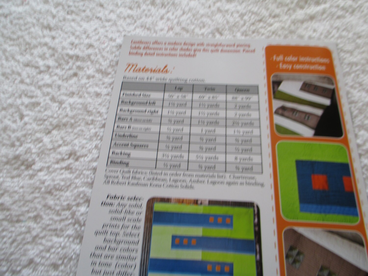 Quilt Pattern Cantilevers by Jessica Levitt Modern 3 Sizes - Etsy