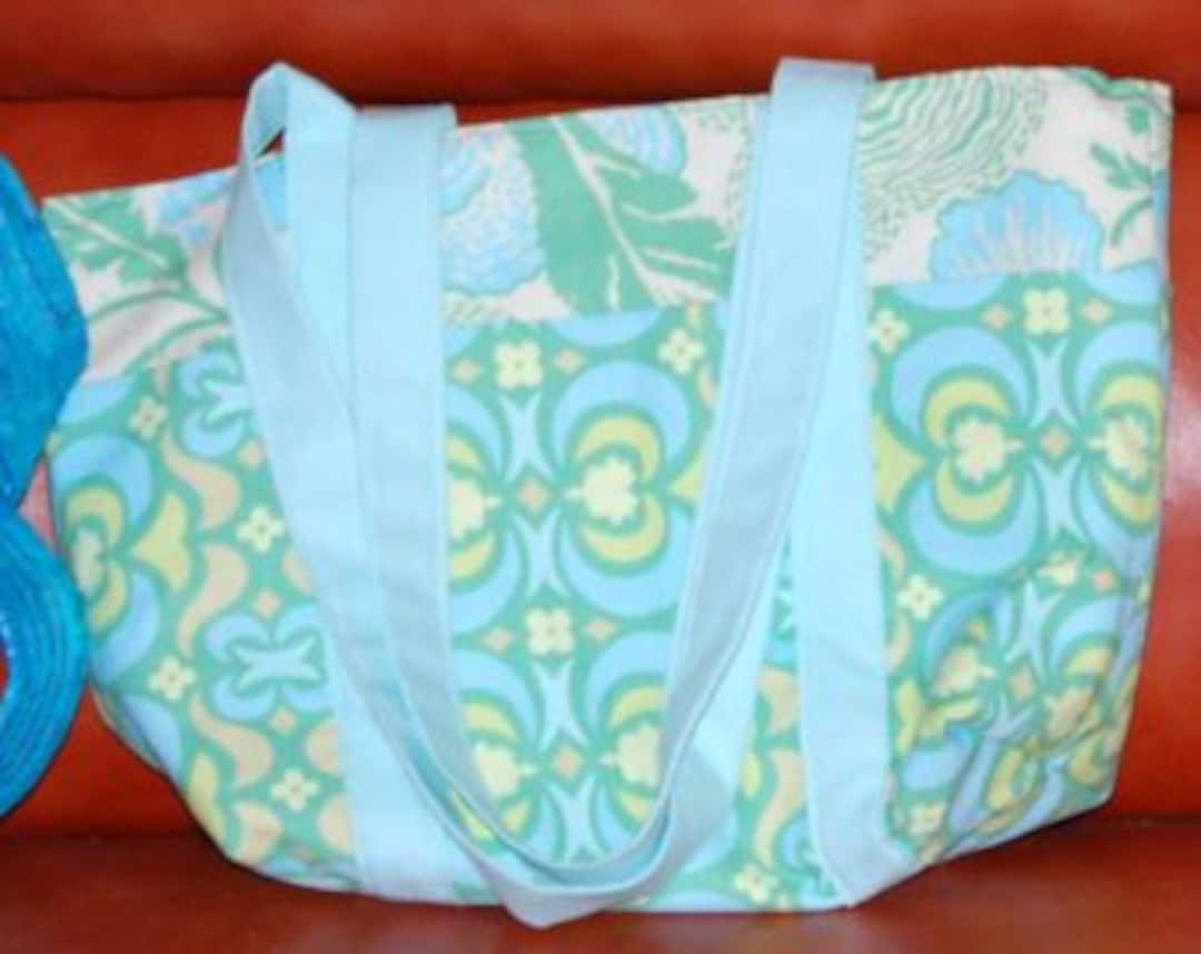 Handmade Modern Tote Designed by Amy Butler With Amy Butler Fabrics ...