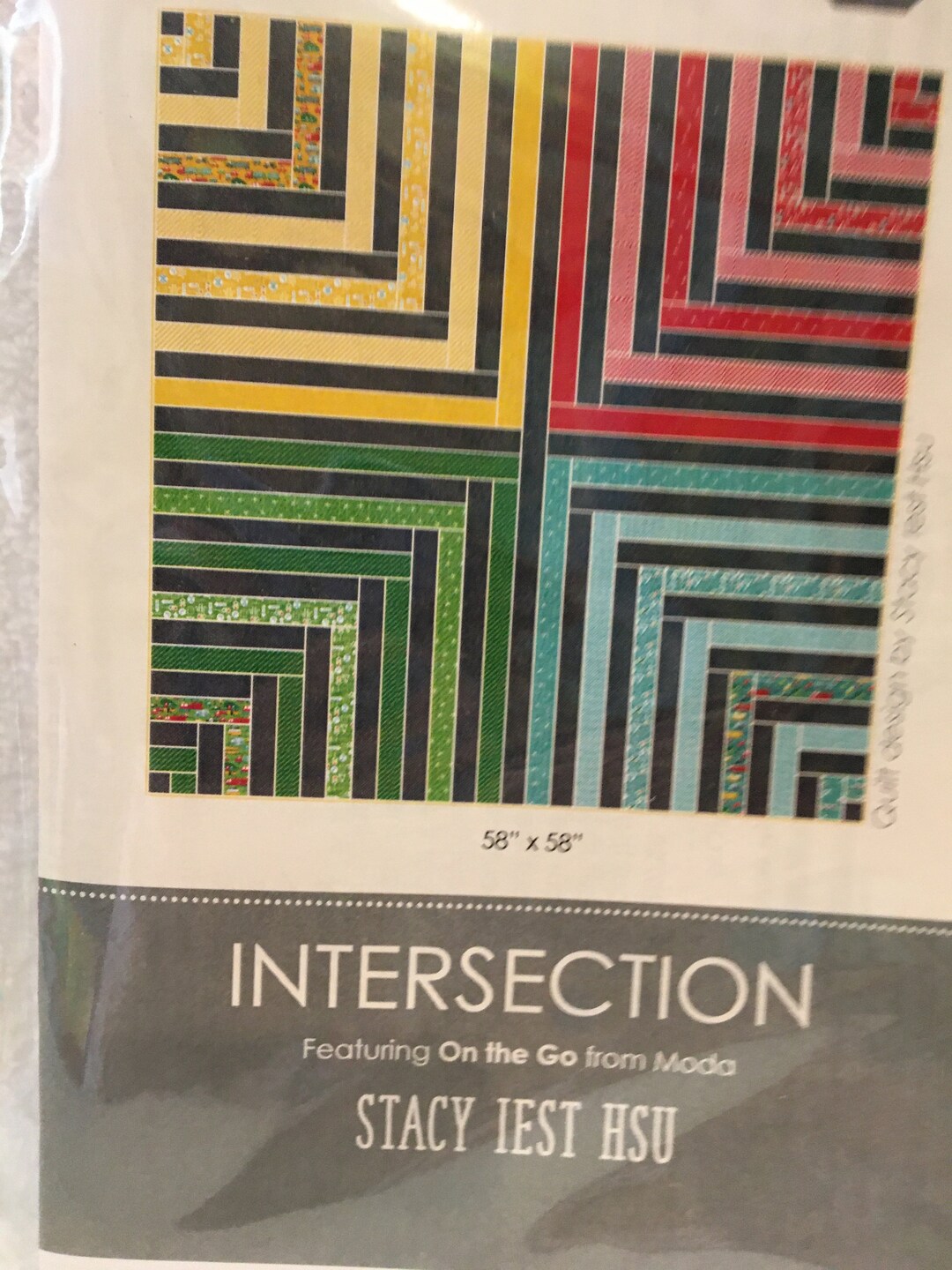 Quilt Pattern Intersection Featuring on the Go Moda Fabric From Stacy ...