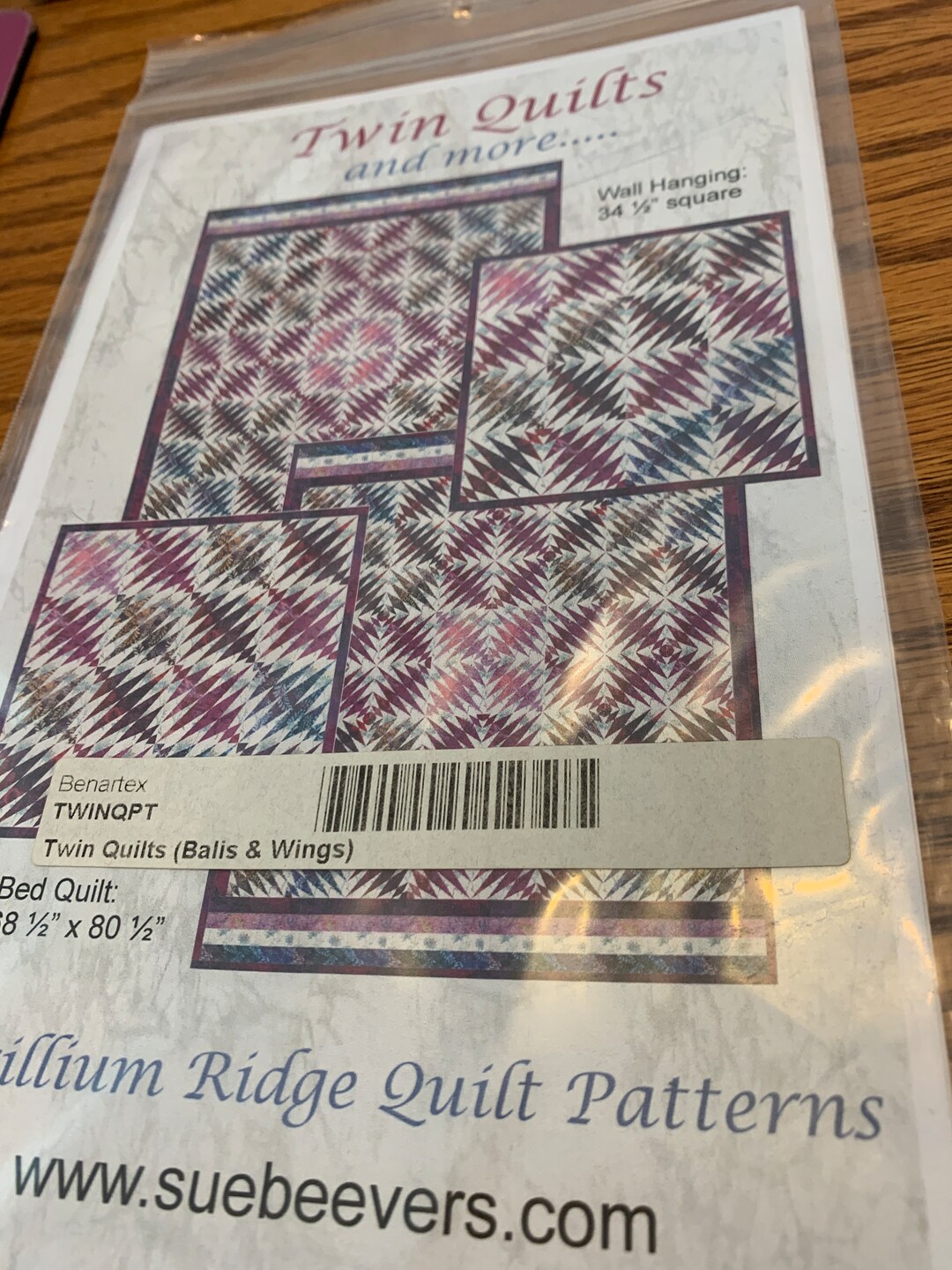 Quilt Pattern for Trillium Ridge Quilt by Sue Beavers for Lap Quilt and ...